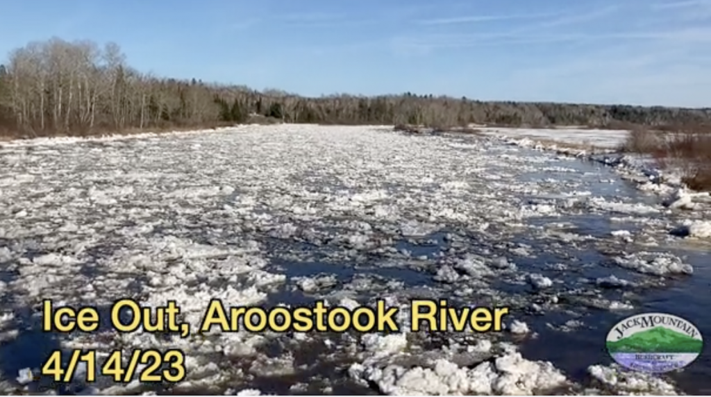 Ice Going Out On The Aroostook River